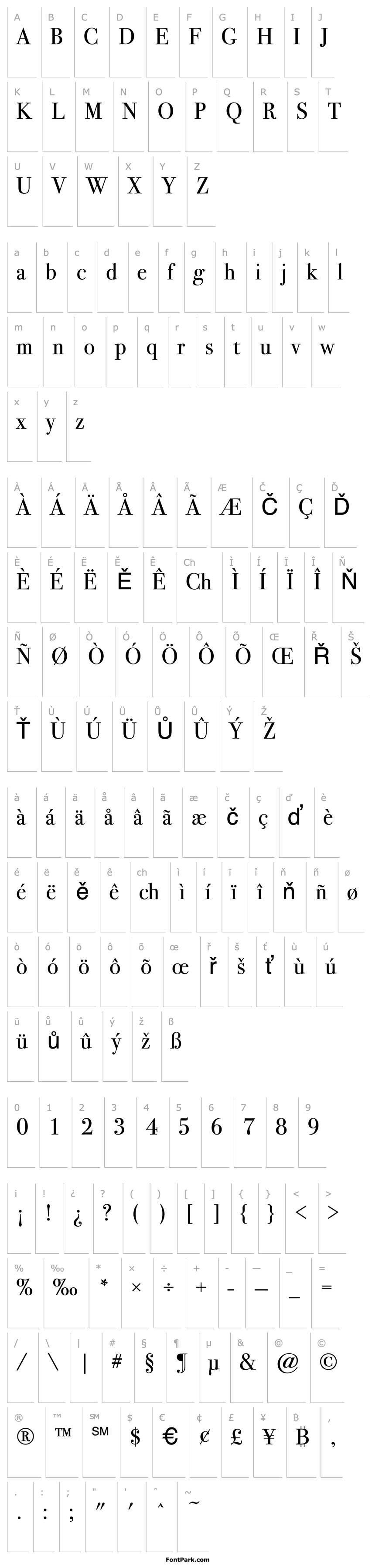 Bodoni SvtyTwo ITC TT Book Font | FontPark.com