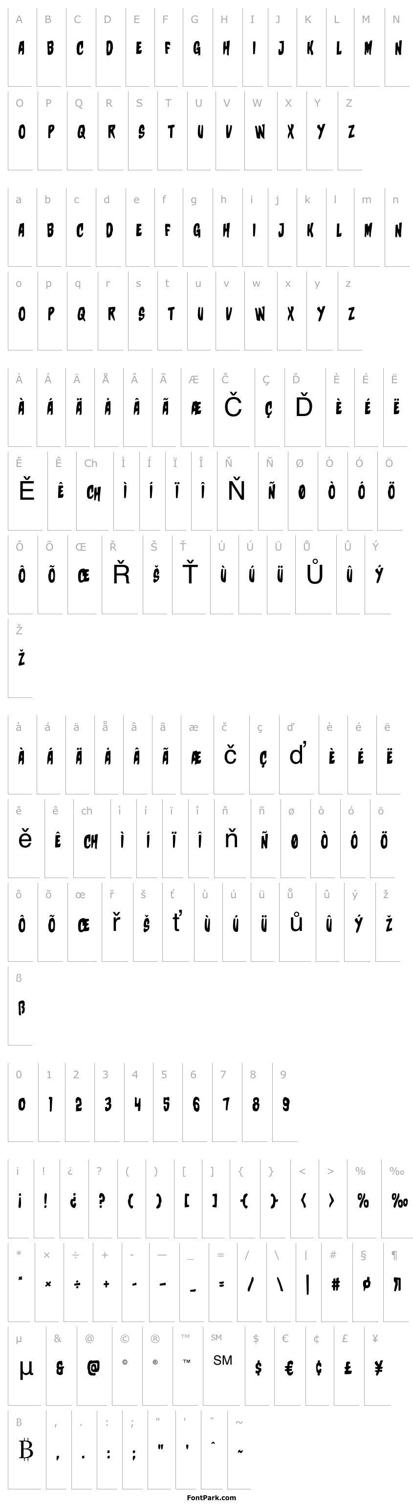 Charmling Staggered Font | FontPark.com