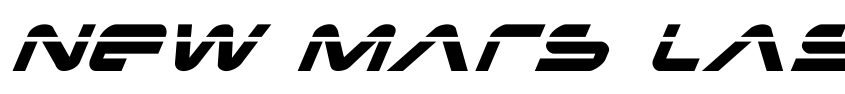 New Mars Laser Italic Font | FontPark.com