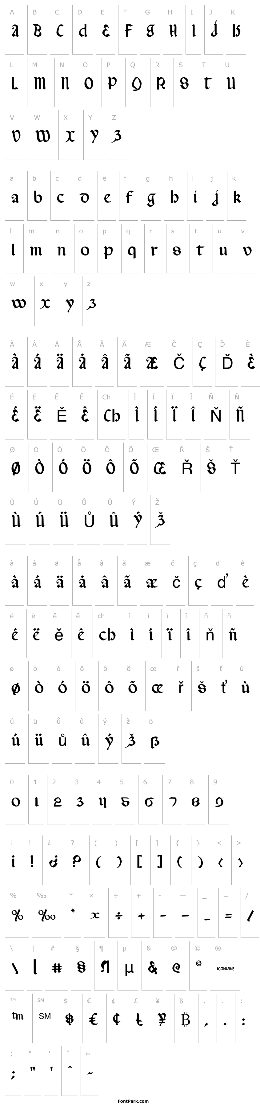 Valerius Font | FontPark.com