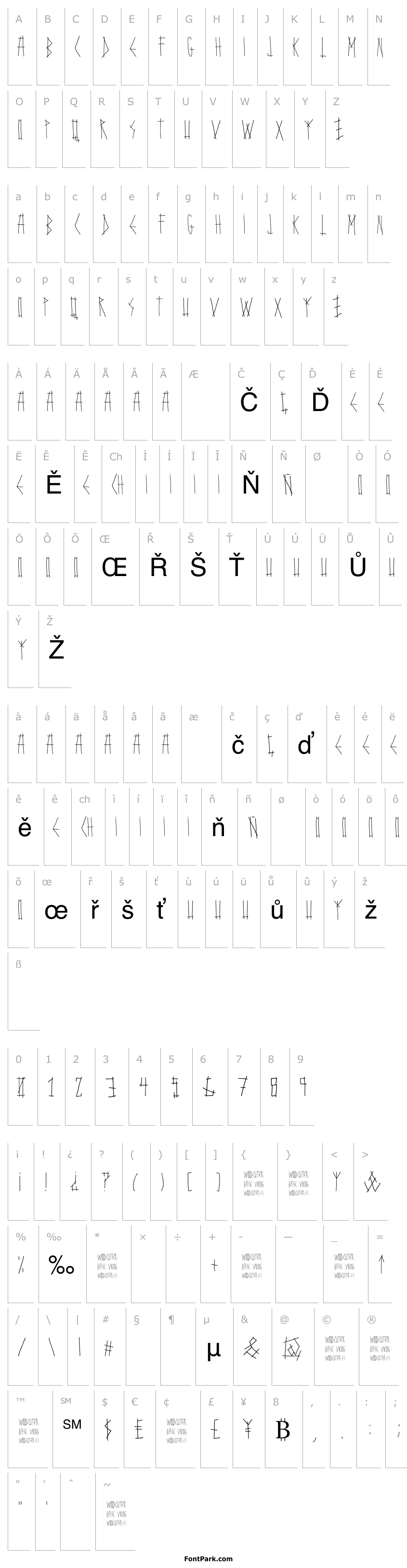 Woodcutter Basic Viking Font | FontPark.com